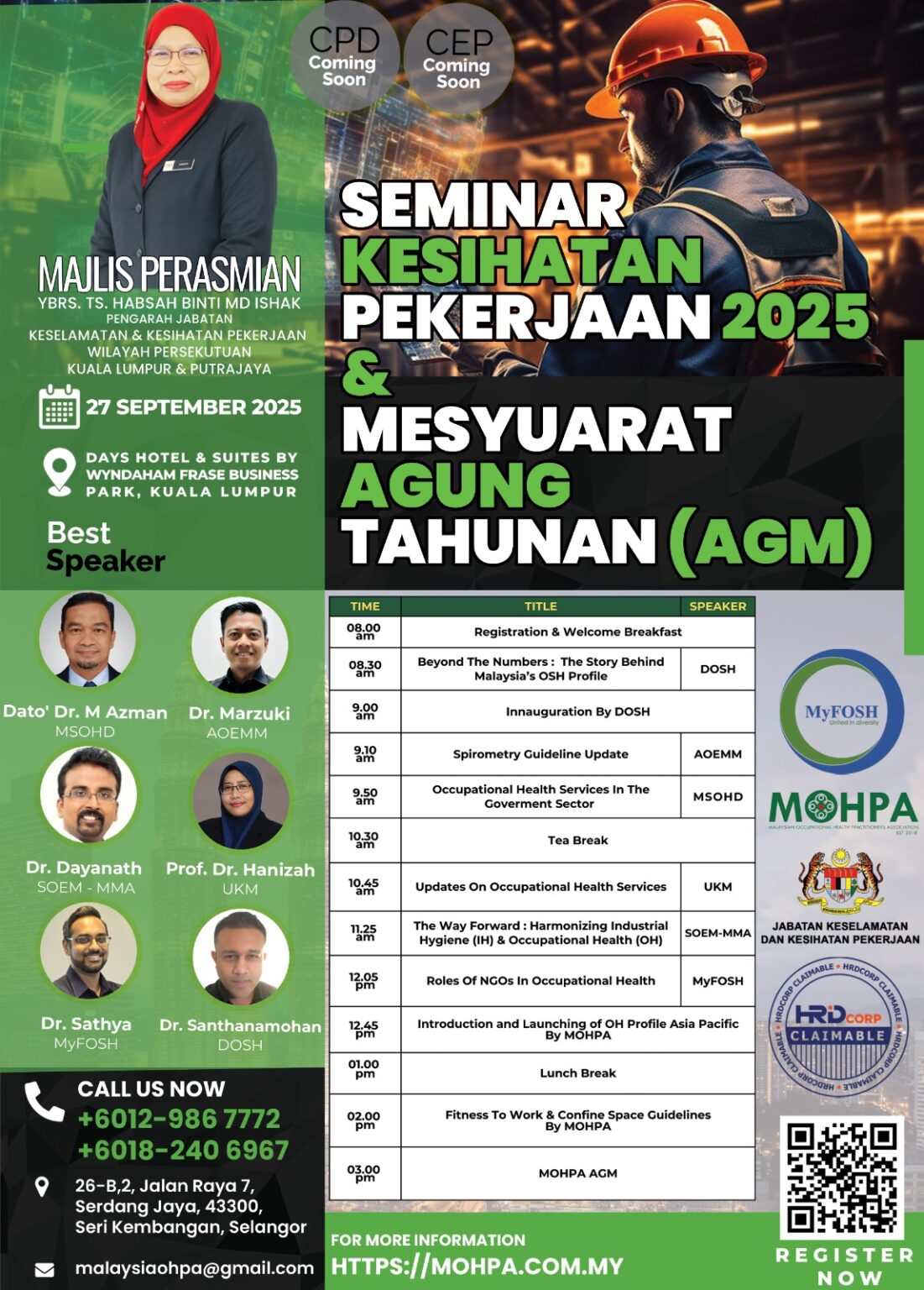 MOHPA – Malaysian Occupational Health Practitioners Association